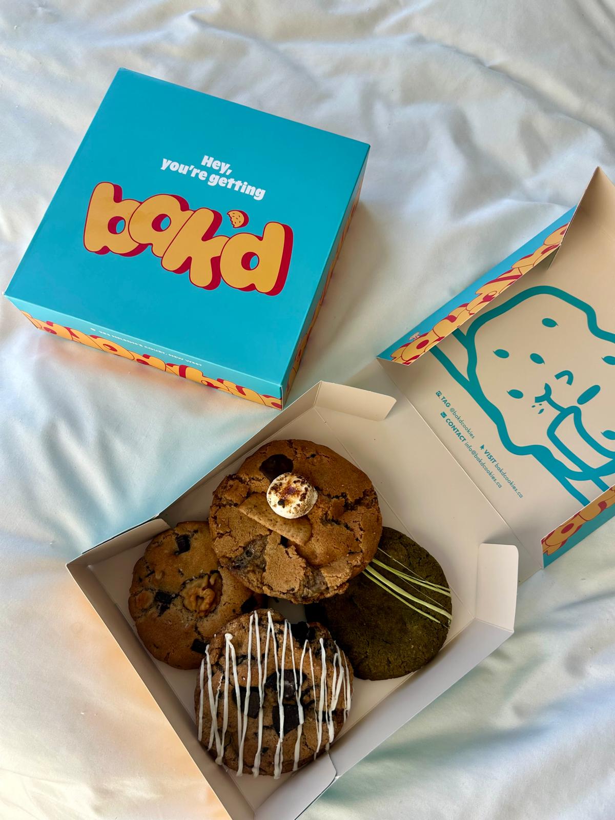 Box of Four Cookies | BAK'D Cookies